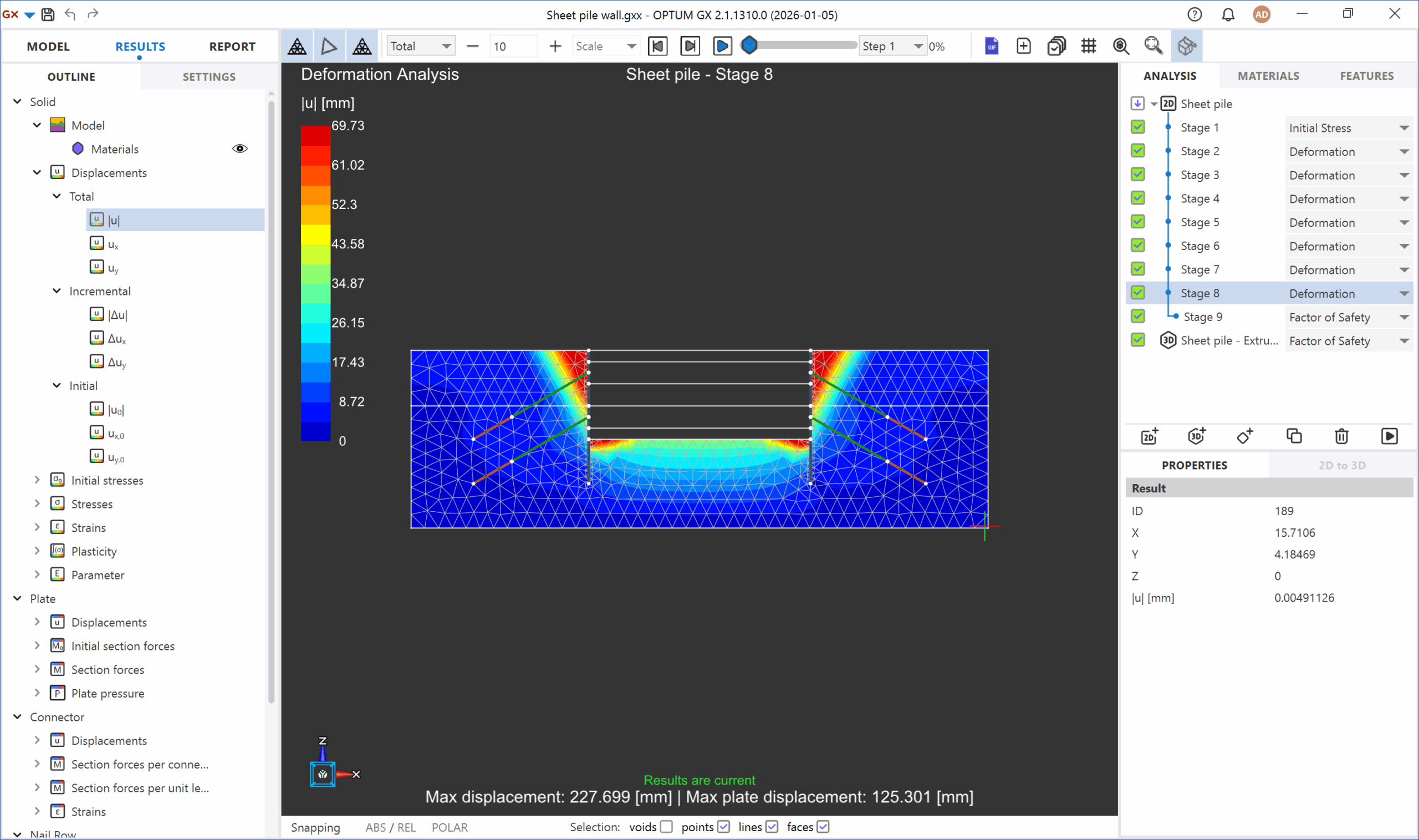 Sheet Pile Design Software for Engineers | OPTUM GX (FEM)