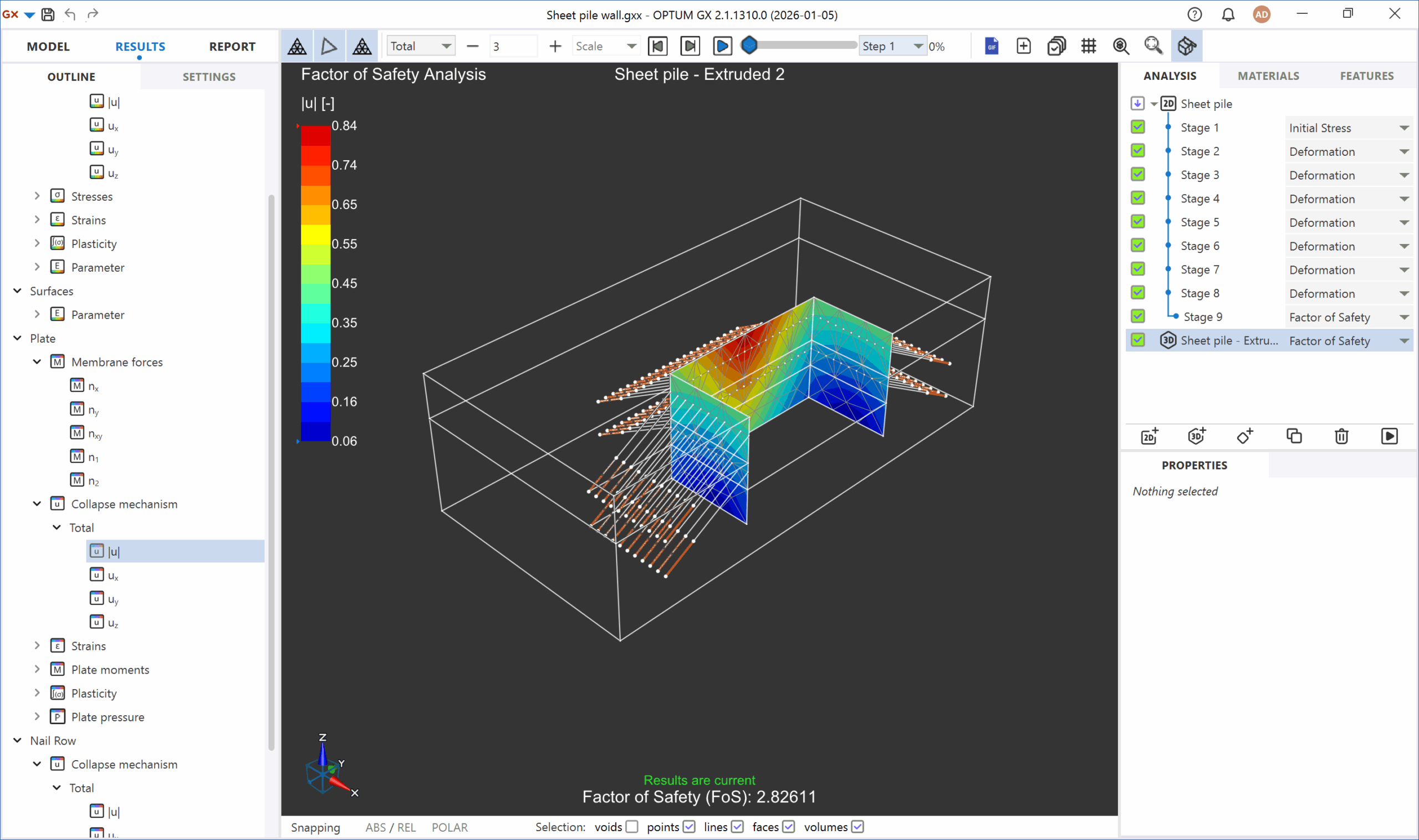 Sheet Pile Design Software for Engineers | OPTUM GX (FEM)